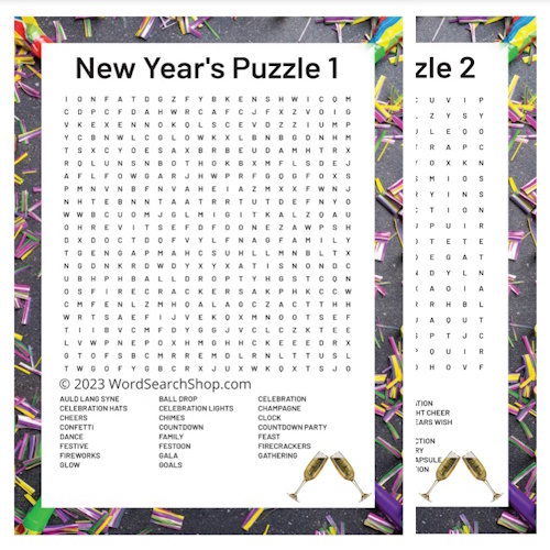 Printable Holiday Word Searches For Free - Word Search Shop